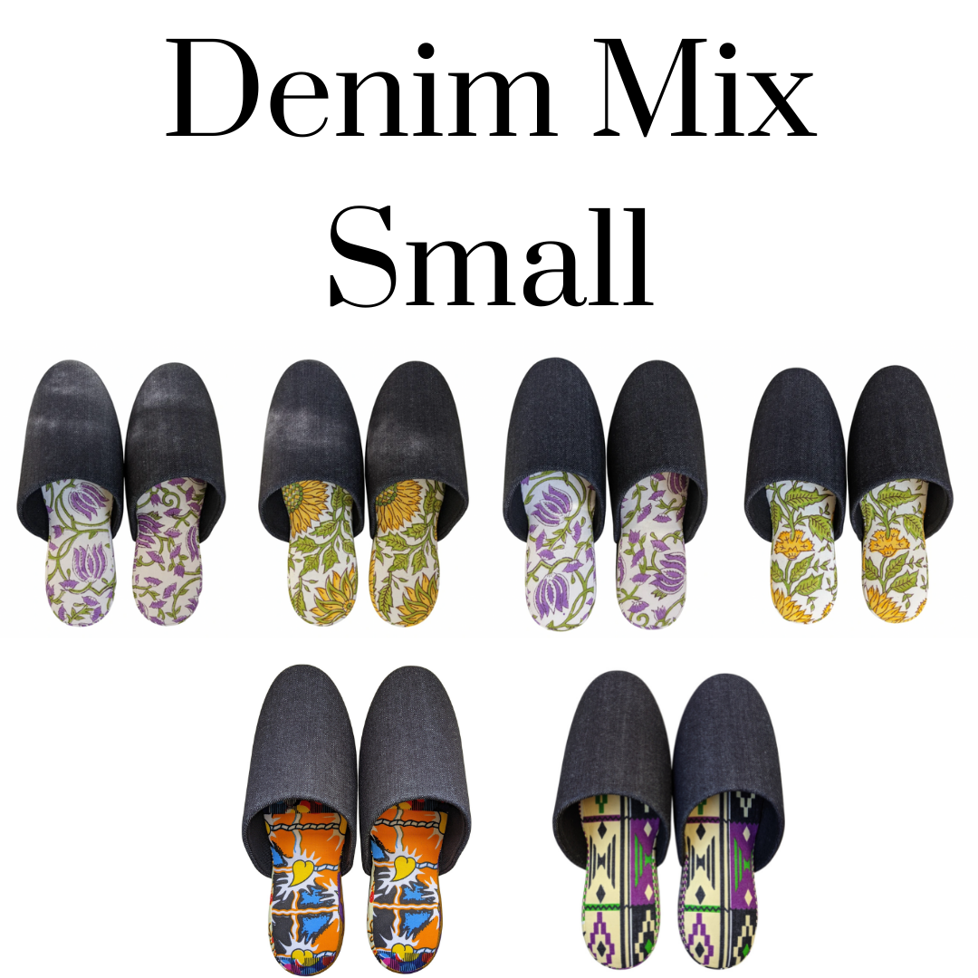 Denim Mix Slippers | Small – Heiwa Slipper