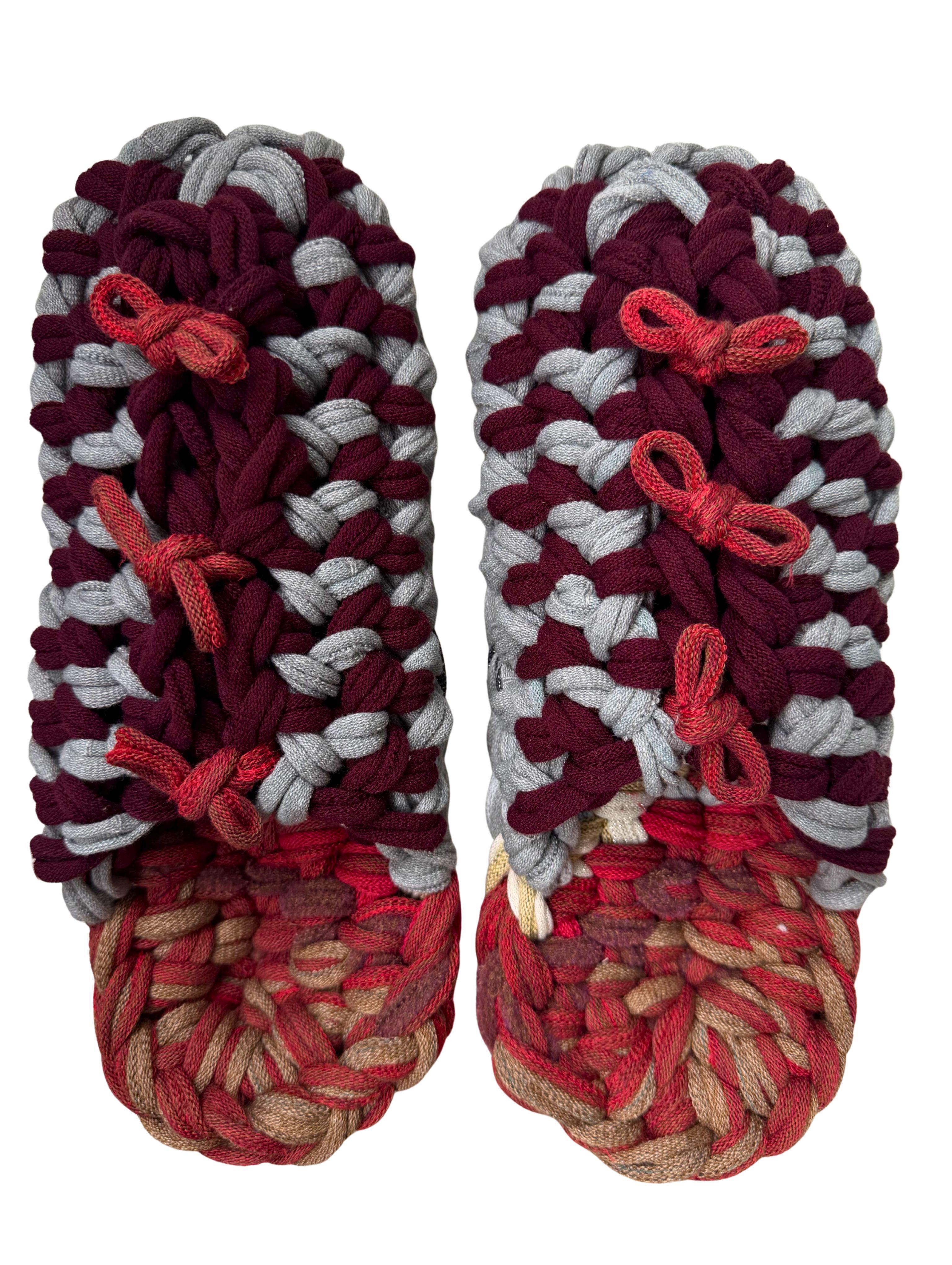XL | Knit up-cycle slippers 2025-XL18 [XL] – Heiwa Slipper