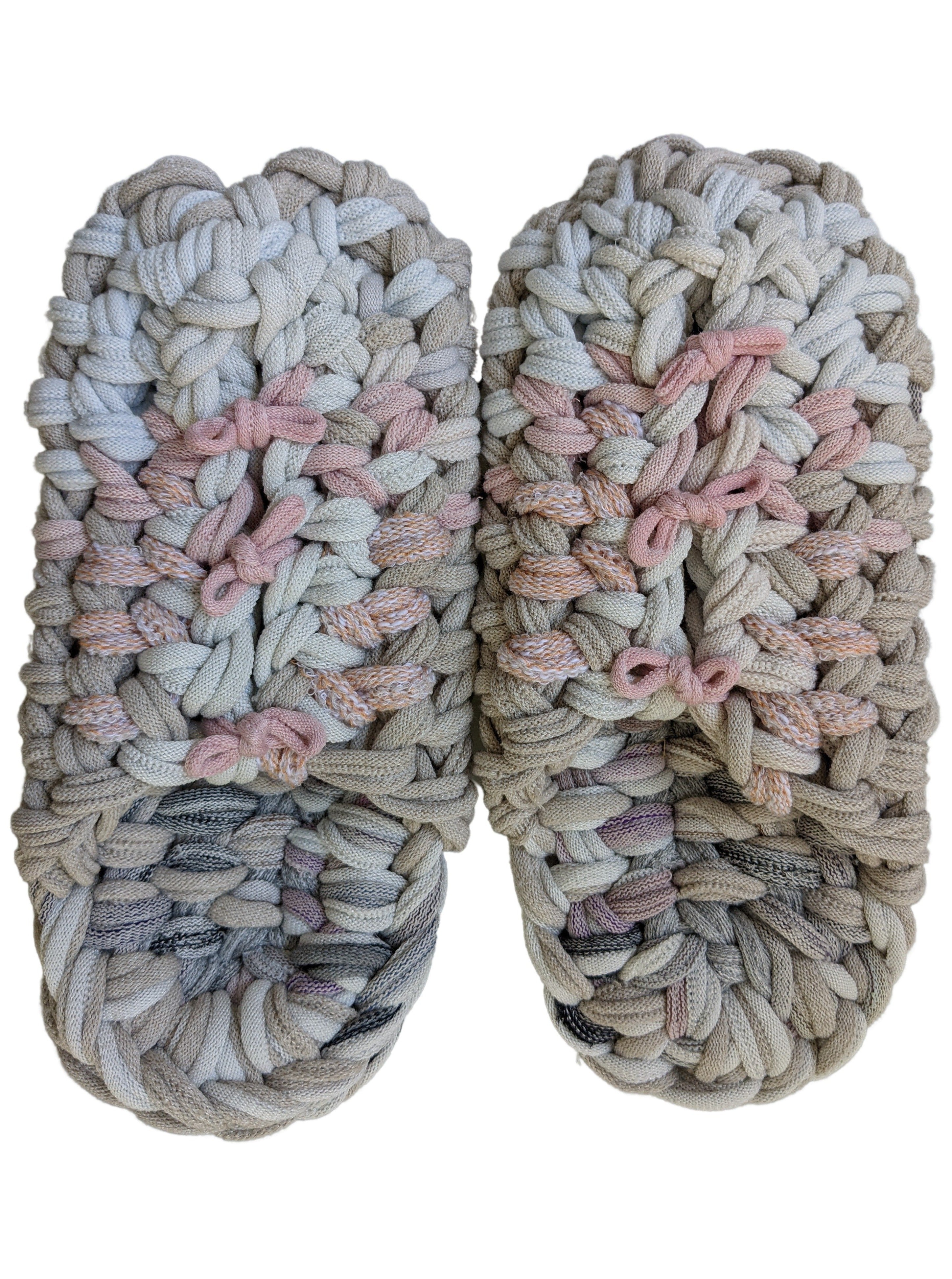 Large | Knit upcycle slippers 2021-L27 [Large] – Heiwa Slipper